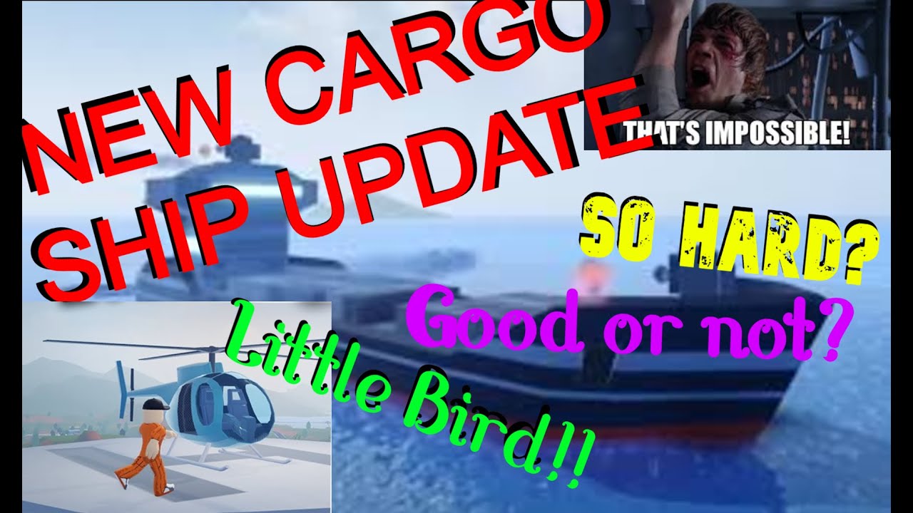 *NEW UPDATE* Cargo ship update in Jailbreak | Roblox Jailbreak - YouTube