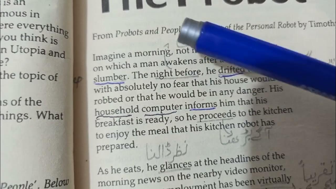@"The Age Of Probot" Unit 2 Of English Text Book.. Lec#1 - YouTube