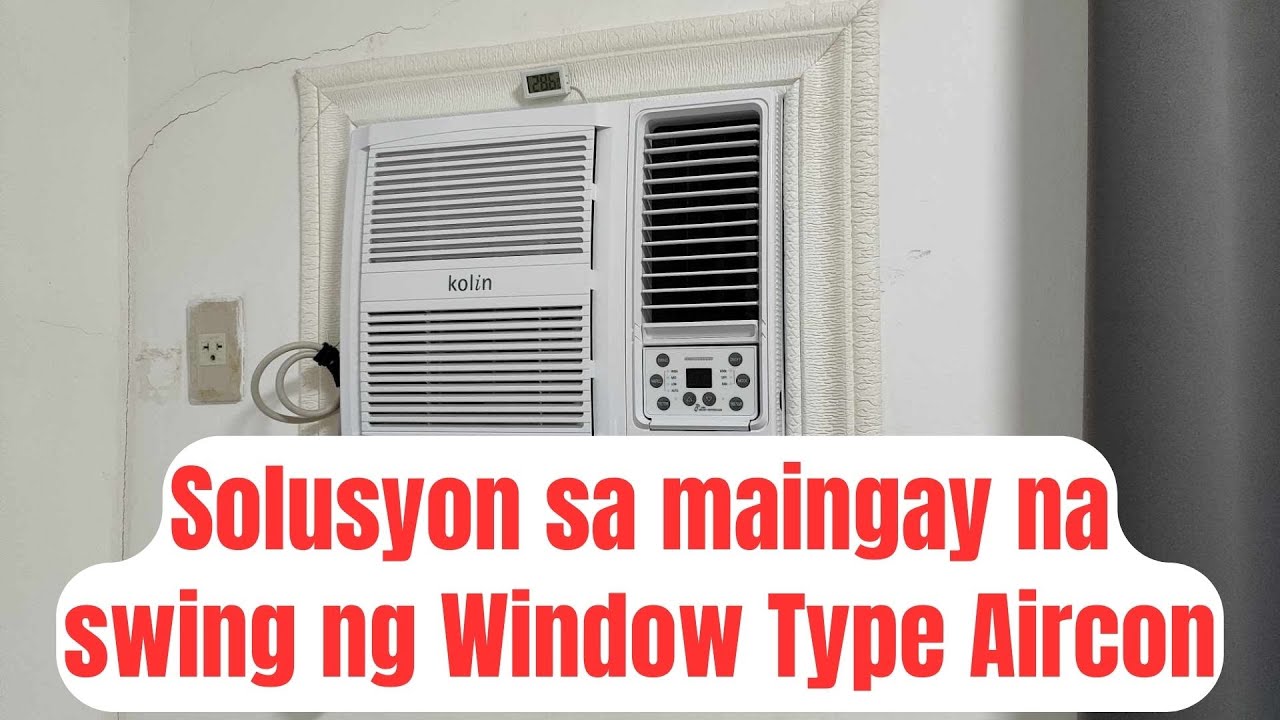 Solusyon sa maingay na swing ng Window Type Aircon #AirconSwingIssue # ...