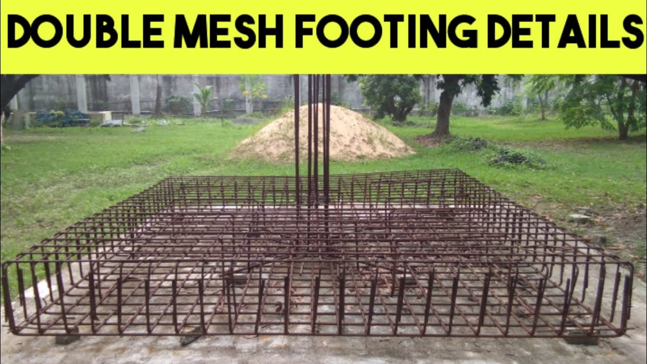 Double mesh footing details of High rise building - YouTube