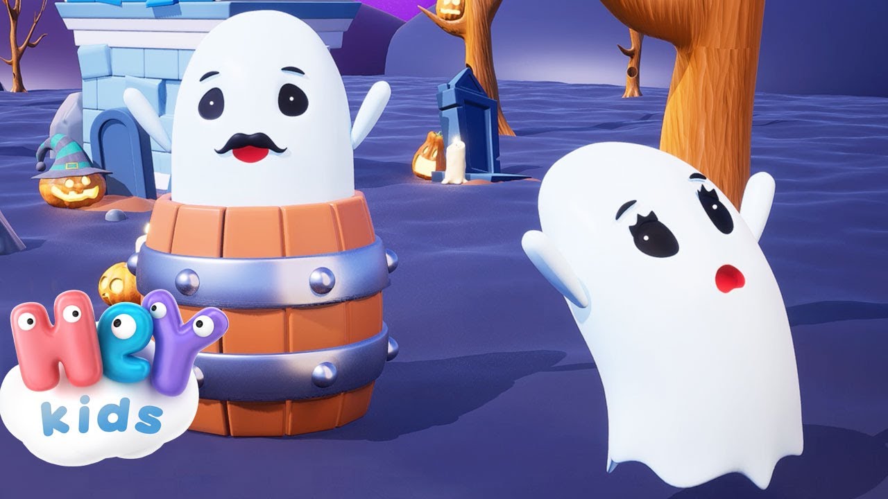 Baby Ghost Halloween song 🎃 Halloween Songs for Kids - HeyKids Nursery ...