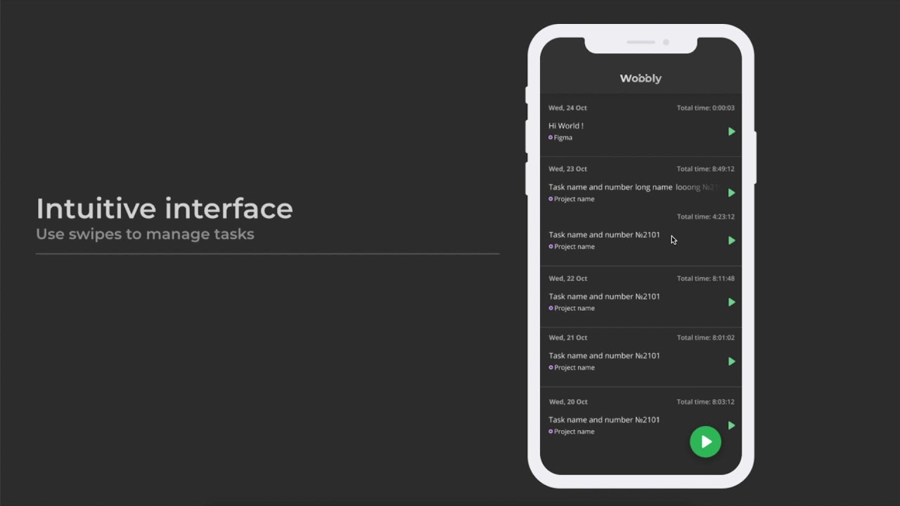 Wobbly Time Tracker mobile-friendly now! - YouTube