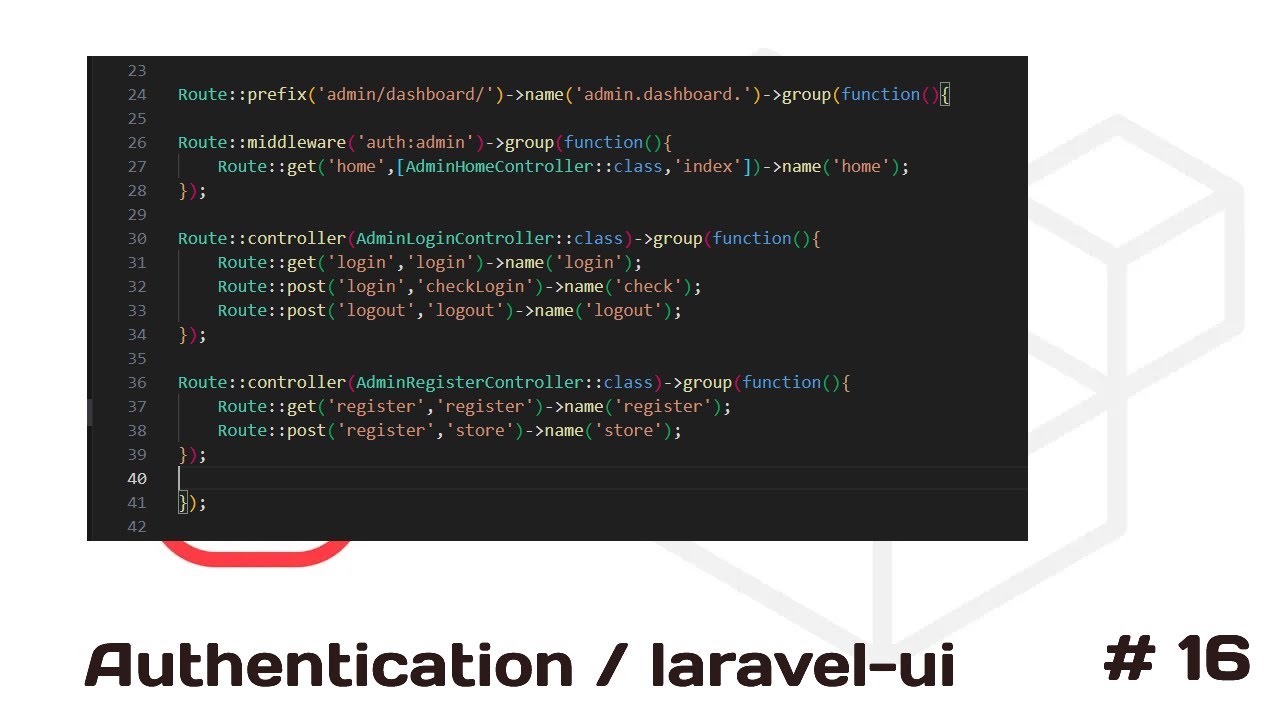 16 شرح Learn Route Grouping Authentication In Laravel 10 Laravel 6569