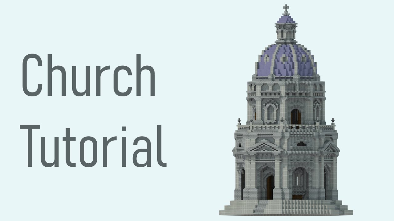Minecraft Church Tutorial - YouTube