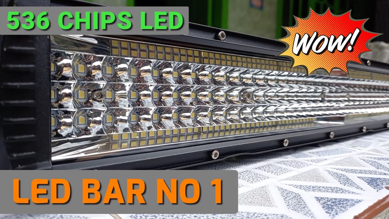 LED BAR PALING TERANG | 5 ROW 536 CHIPS LED - YouTube