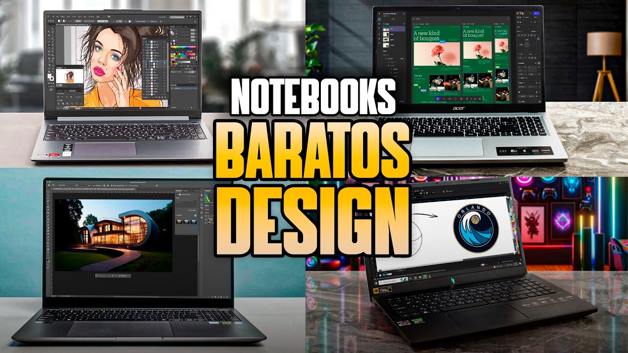 Melhores Notebooks para Design Gráfico (Custo-Benefício) em 2026 - YouTube