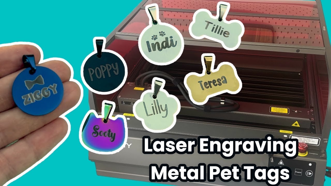 Engraving stainless steel dog tags using your Creality Falcon diode ...