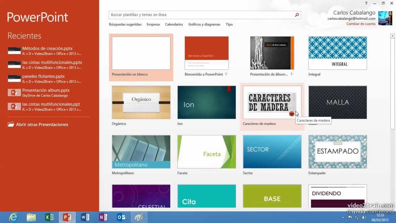 Diseño y presentacion en Powerpoint 2013 - YouTube