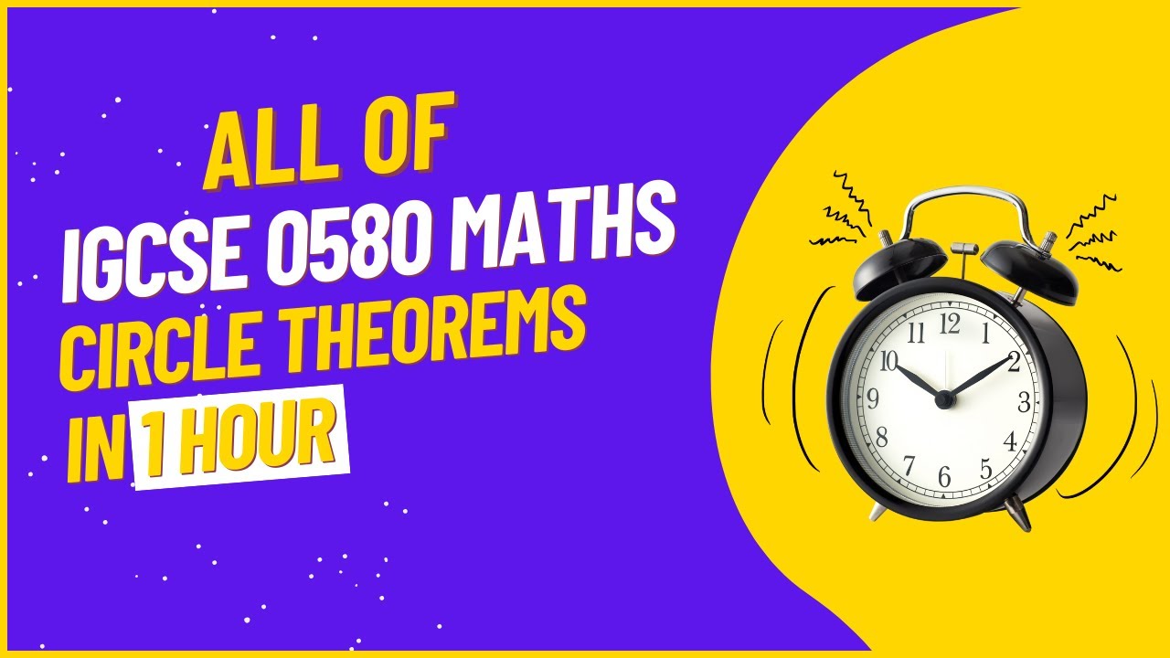 IGCSE 0580 Extended Maths: Circle Theorems | Geometry - YouTube