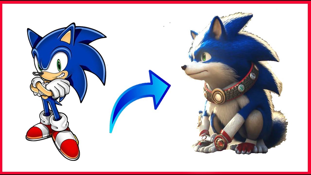 SONIC THE HEDGEHOG CHARACTERS AS DOGS - YouTube