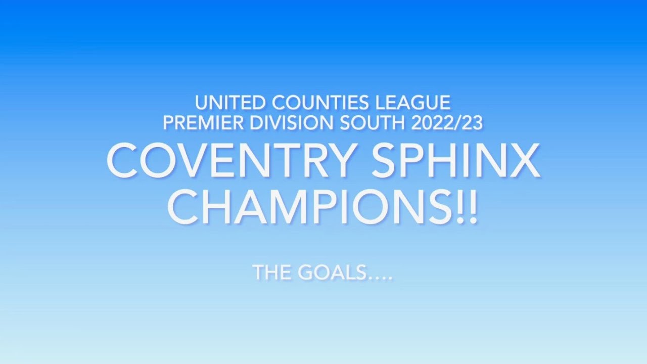 Coventry Sphinx 2022/23 Goals - YouTube