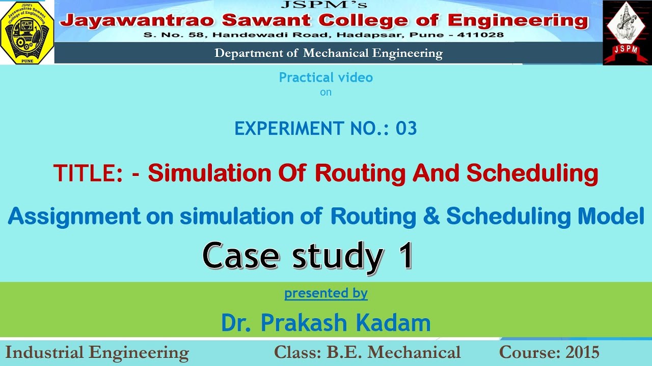 Simulation of Routing & Scheduling_Case study 1 - YouTube