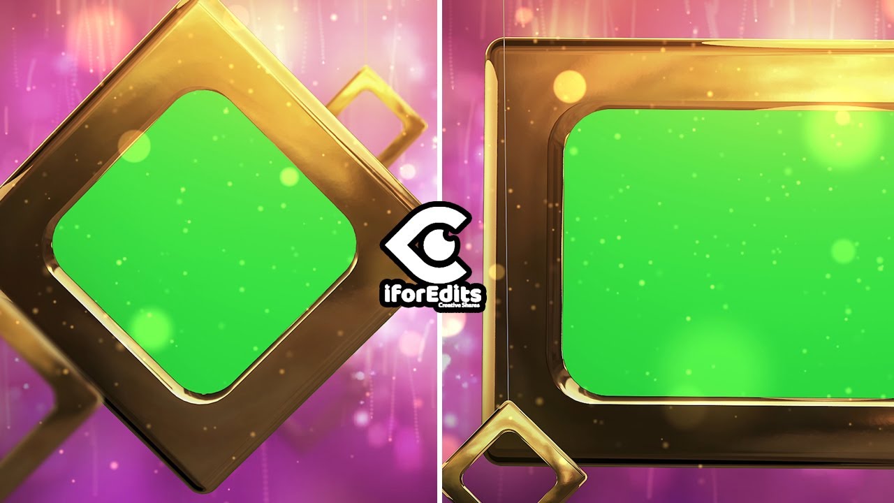 Multiple Golden Frames Wedding Titles with Green Screen in 4K Quality ...