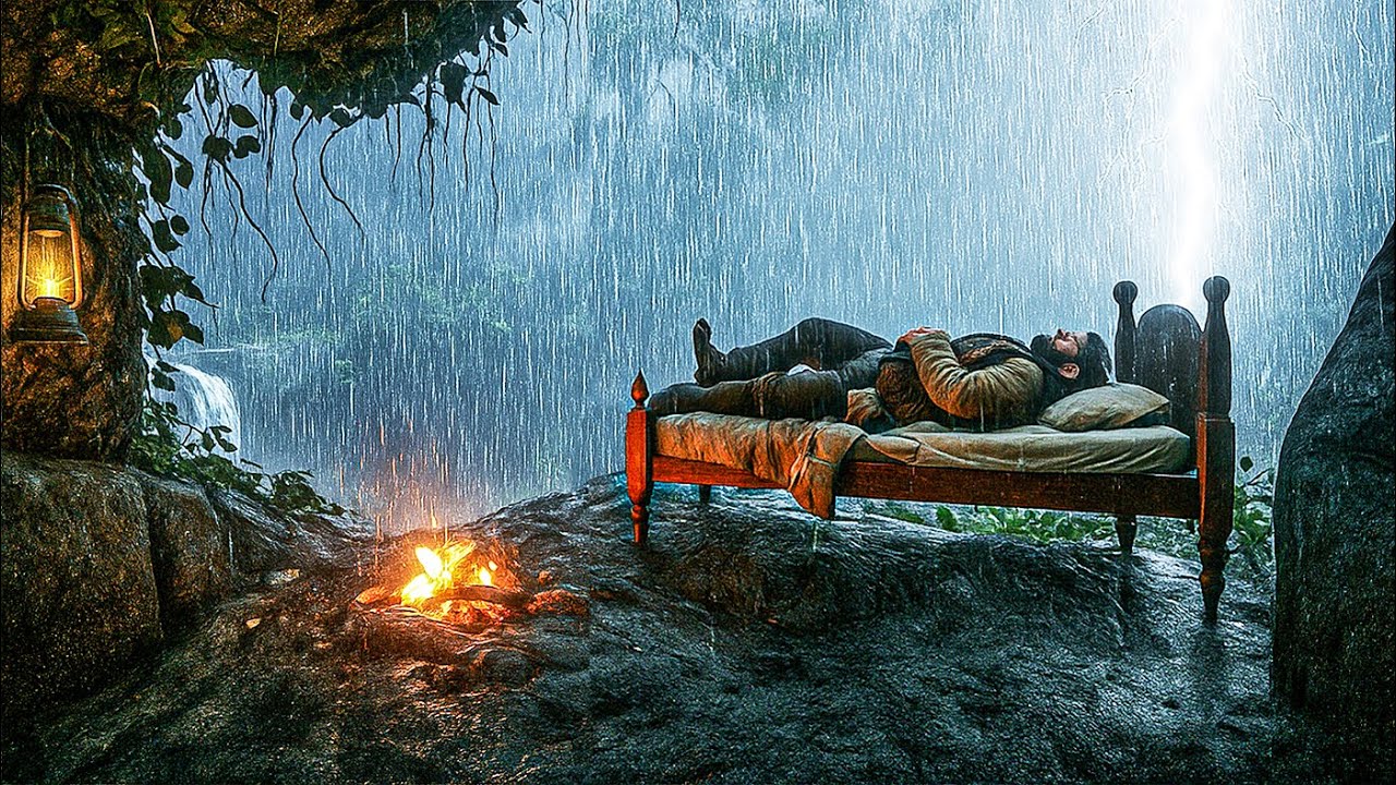 Sleeping on a Cozy Bed During Heavy Rain & Thunderstorm | RDR2 ASMR ...