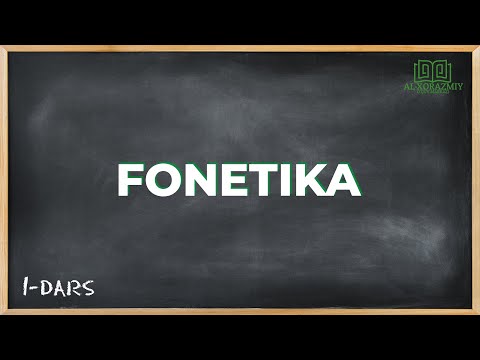 ONLAYN Ona tili darslari | FONETIKA | 1-DARS