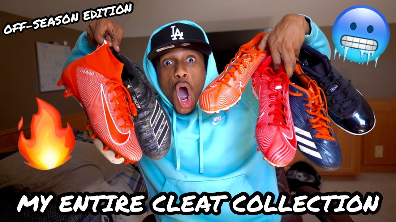 MY ENTIRE FOOTBALL CLEAT COLLECTION!🏈🔥*OFFSEASON EDITION* - YouTube