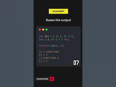 Test Your Javascript Knowledge: MCQ #65 - YouTube