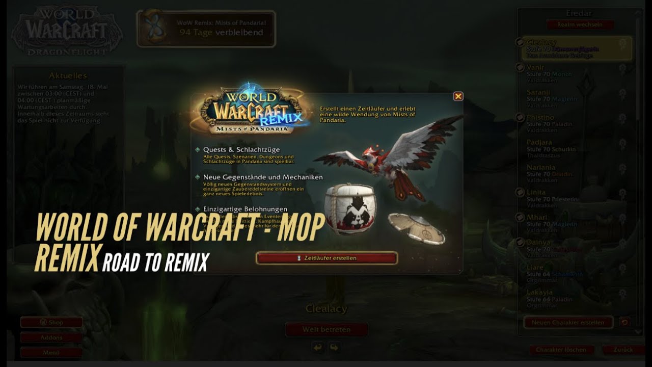 WoW MoP Remix | das Questen geht weiter | Pandaria Remix :) | Road to ...