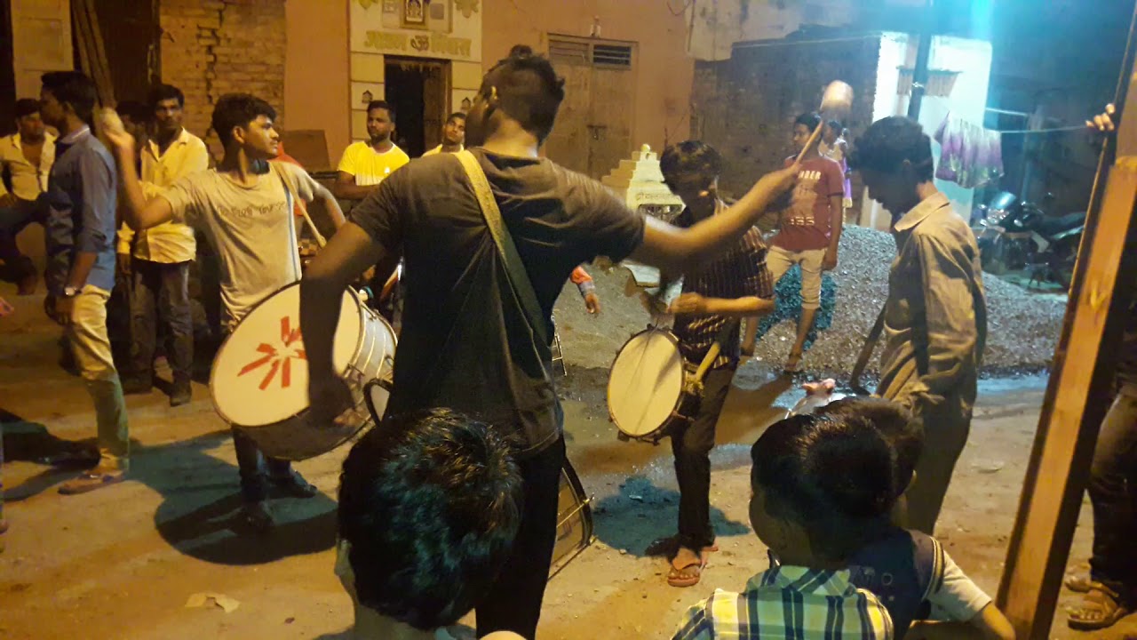 indian traditional lazim music dhol tasha - YouTube