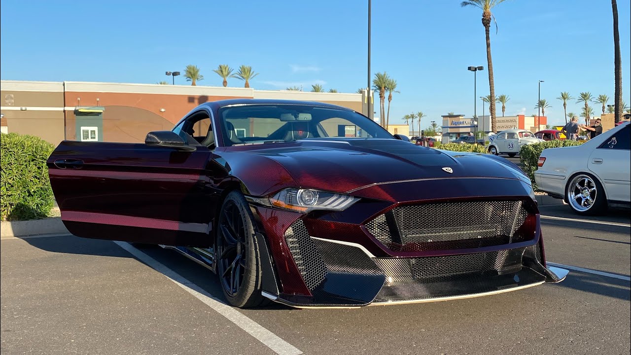 Exposed Carbon Fiber Asira Designs Mustang with 825hp! - YouTube