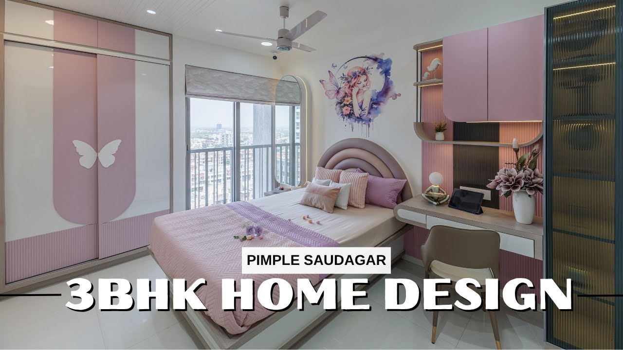 MODERN 3BHK HOME INTERIOR DESIGN TOUR AT VANTAGE TWENTY ONE, PIMPLE ...