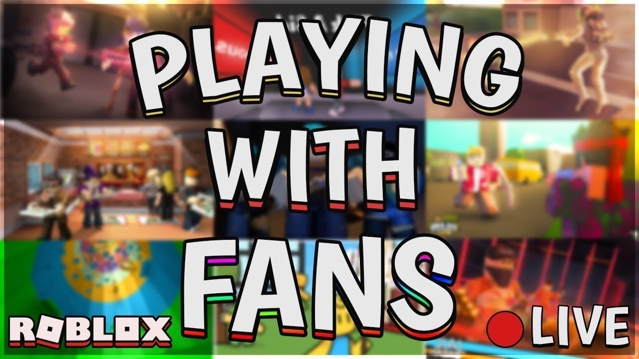 Gaming With Fans| Roblox Live With Fans! - YouTube
