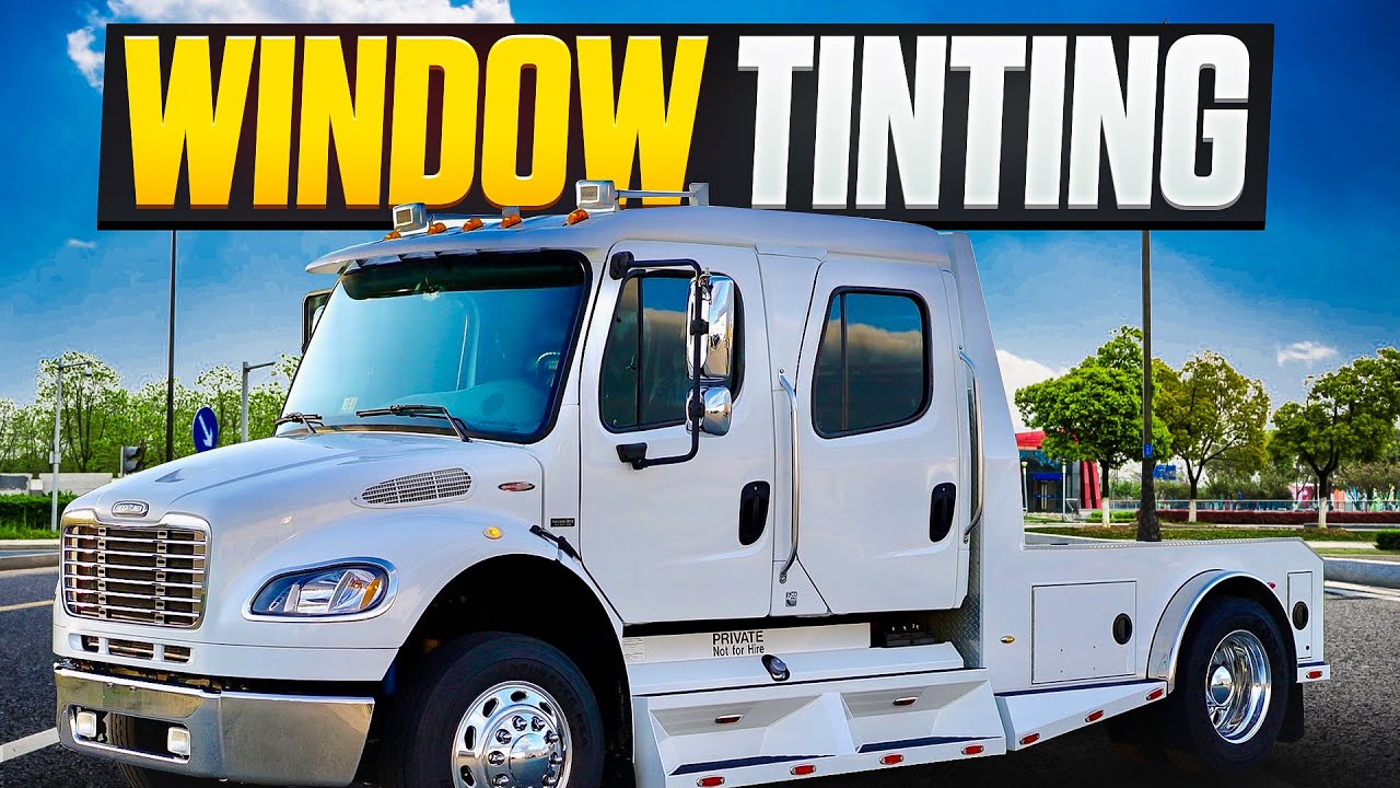 2006 Freightliner M2 Sport Chassis Window Tinting 🚚 - YouTube