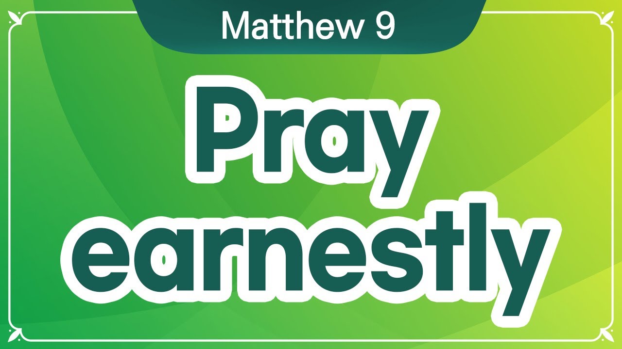 [ TODAY'S MANNA ] Matthew 9 (PRAY EARNESTLY TO THE LORD OF THE HARVEST ...