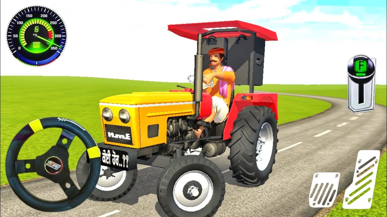 Tractor Driving Simulator Game Indian Tractor Driving 3D Game | Tractor ...