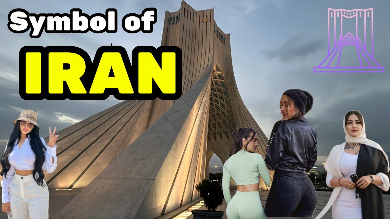 Real IRAN 🇮🇷 Walking in Azadi tower of TEHRAN| Walking in Tehran city ...
