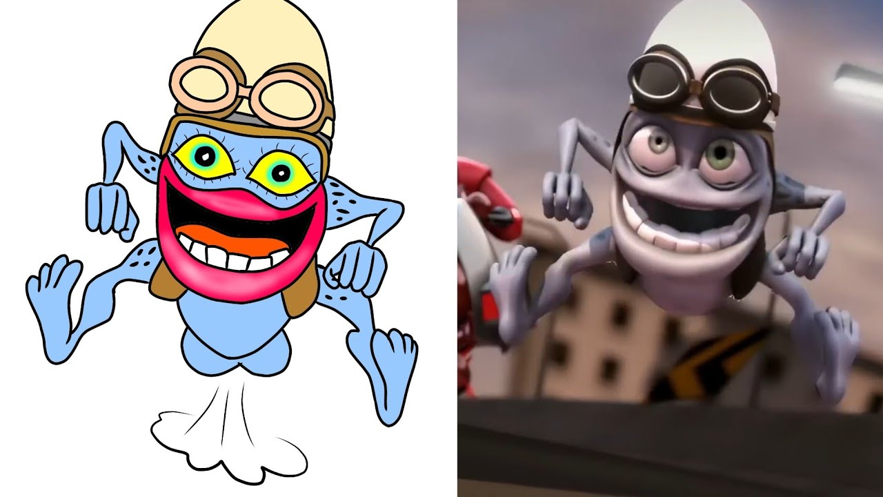 Crazy frog - Axel F Funny Drawing Meme | Cartoon Meme - YouTube