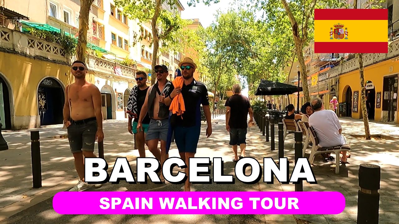 Walking Barcelona, Spain | La Rambla To Beach Promenade - YouTube