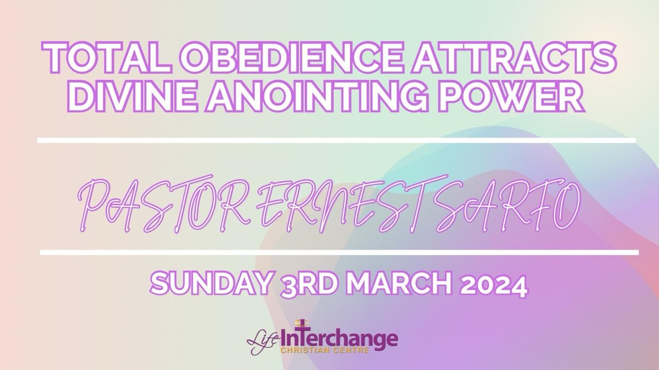 Total Obedience Attracts Divine Anointing Power- Pastor Ernest Sarfo ...