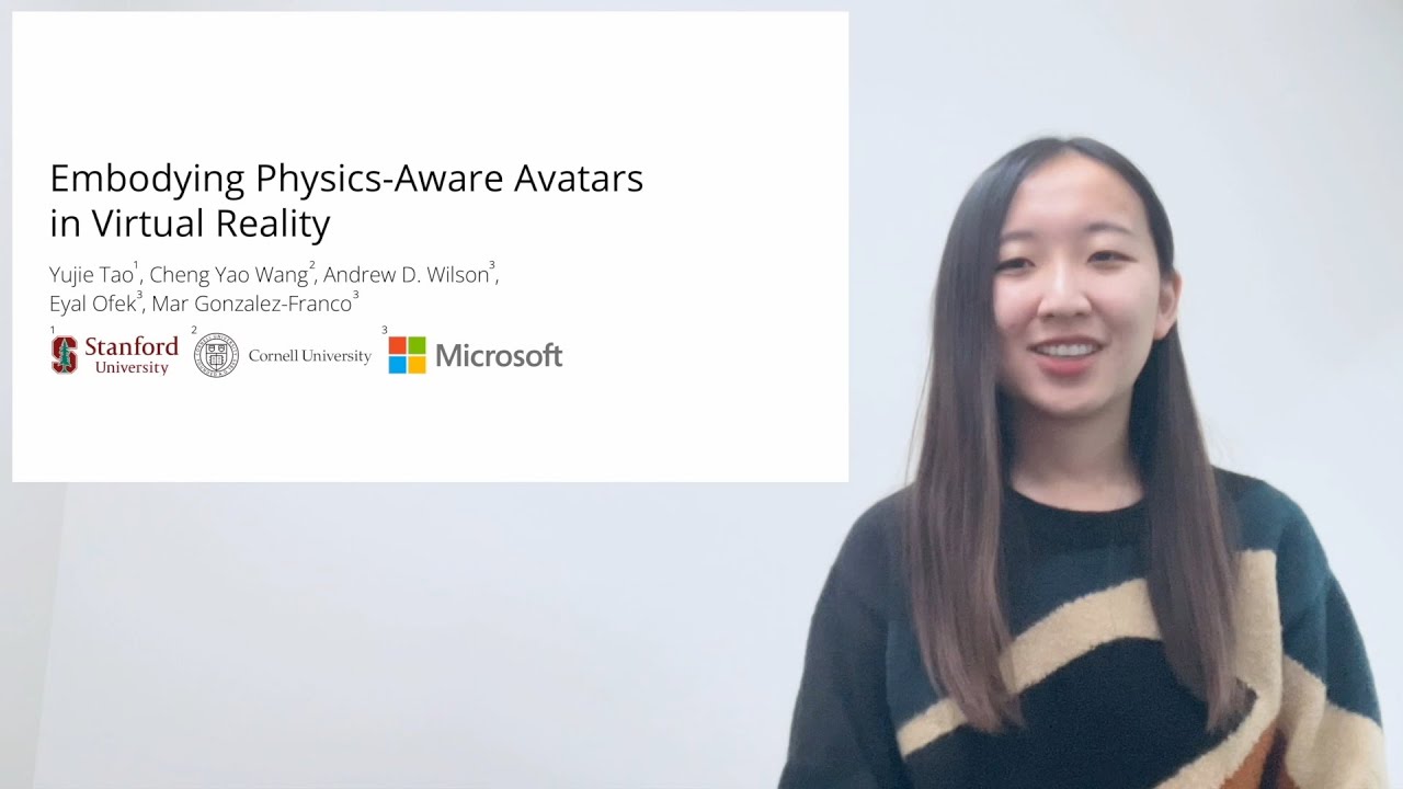 [CHI'23 Talk] Embodying Physics-Aware Avatar in Virtual Reality - YouTube