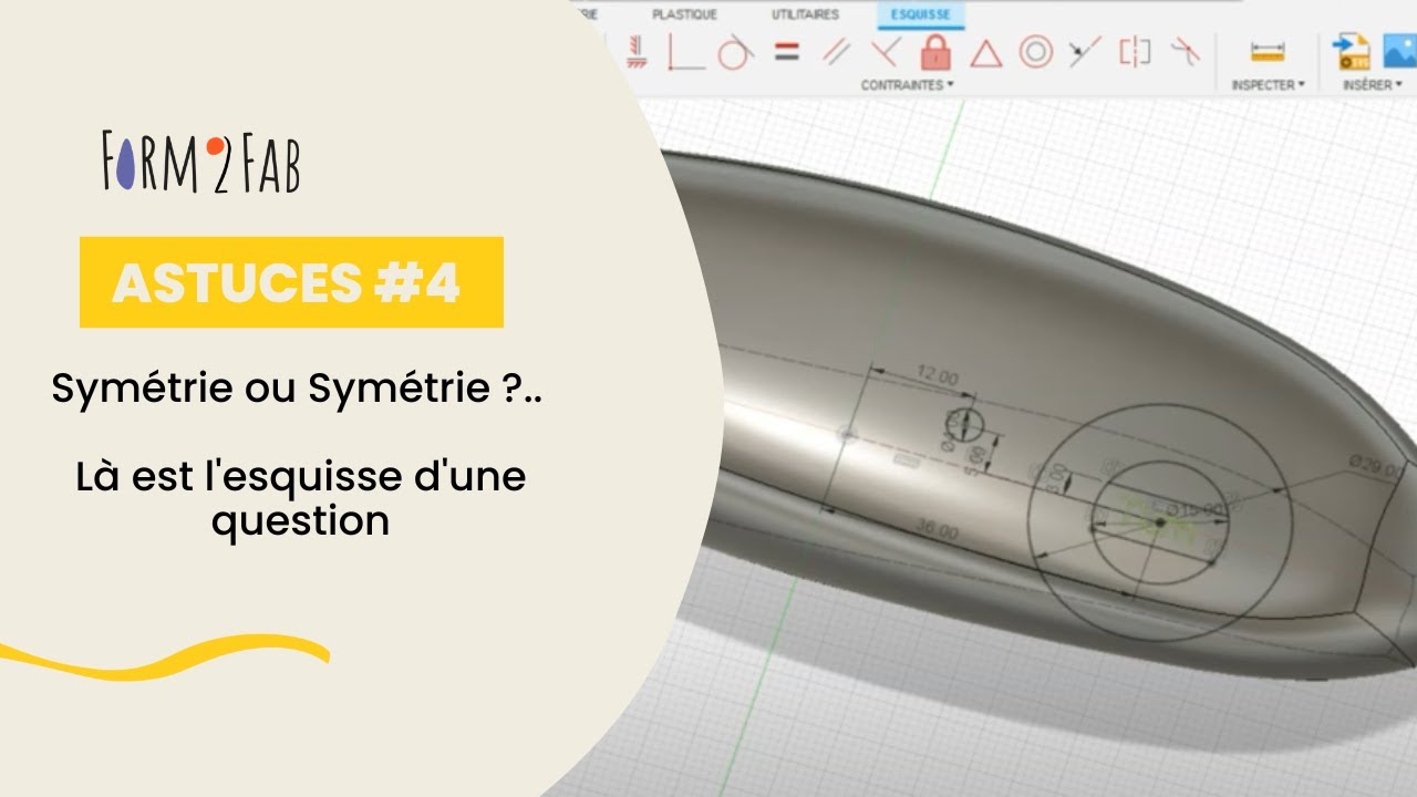 Astuce #4 : Fusion 360: Symétrie ou Symétrie ?.. Là est l'esquisse d ...