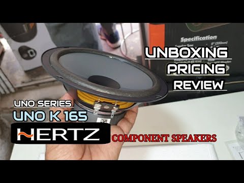 Hertz k 165 two way Speakers review unboxing - YouTube