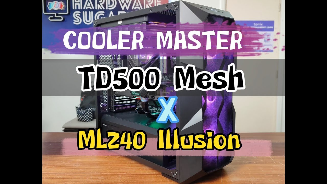 COOLERMASTER TD500 Mesh | ML240 Illusion PC Build (Time-lapse) | PCB-16 ...