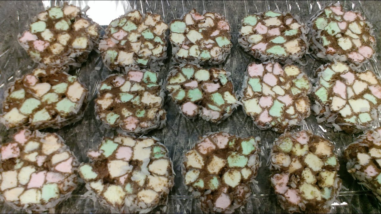 Marshmallow Mosaic Cookies - YouTube