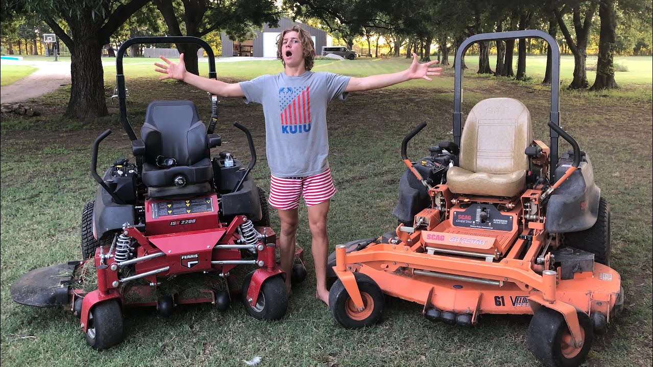 $10,000 ZERO Turn Lawn Mower Race! - YouTube