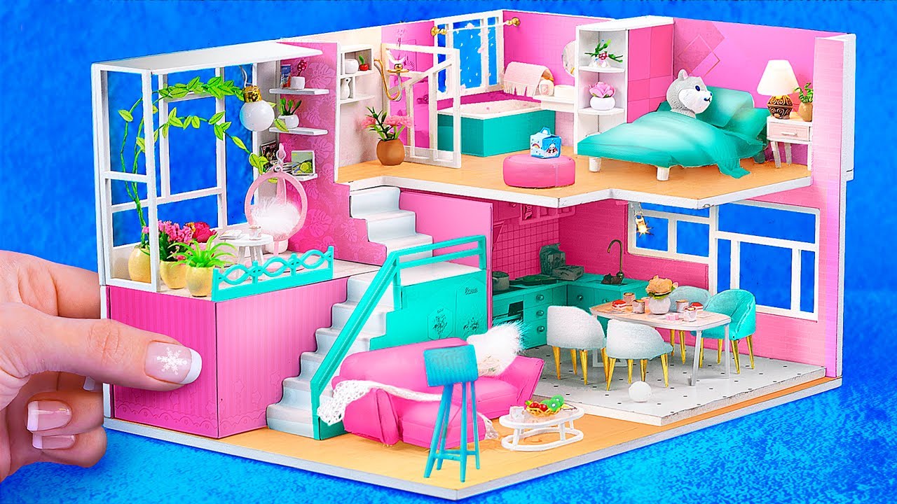 30 DIY Miniature Dollhouse Hacks and Crafts - YouTube