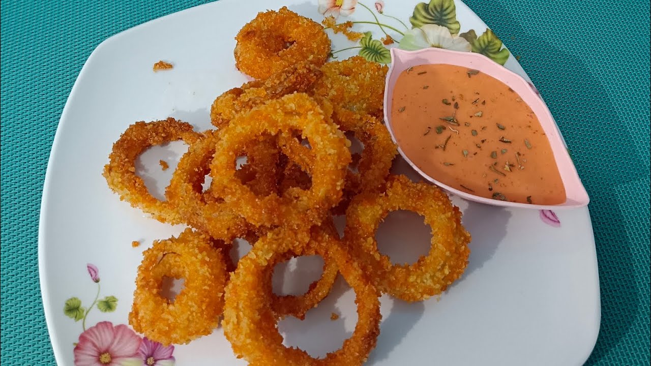 Resep ONION RING cemilan CRISPY nan SIMPEL || cocok dimakan di segala ...