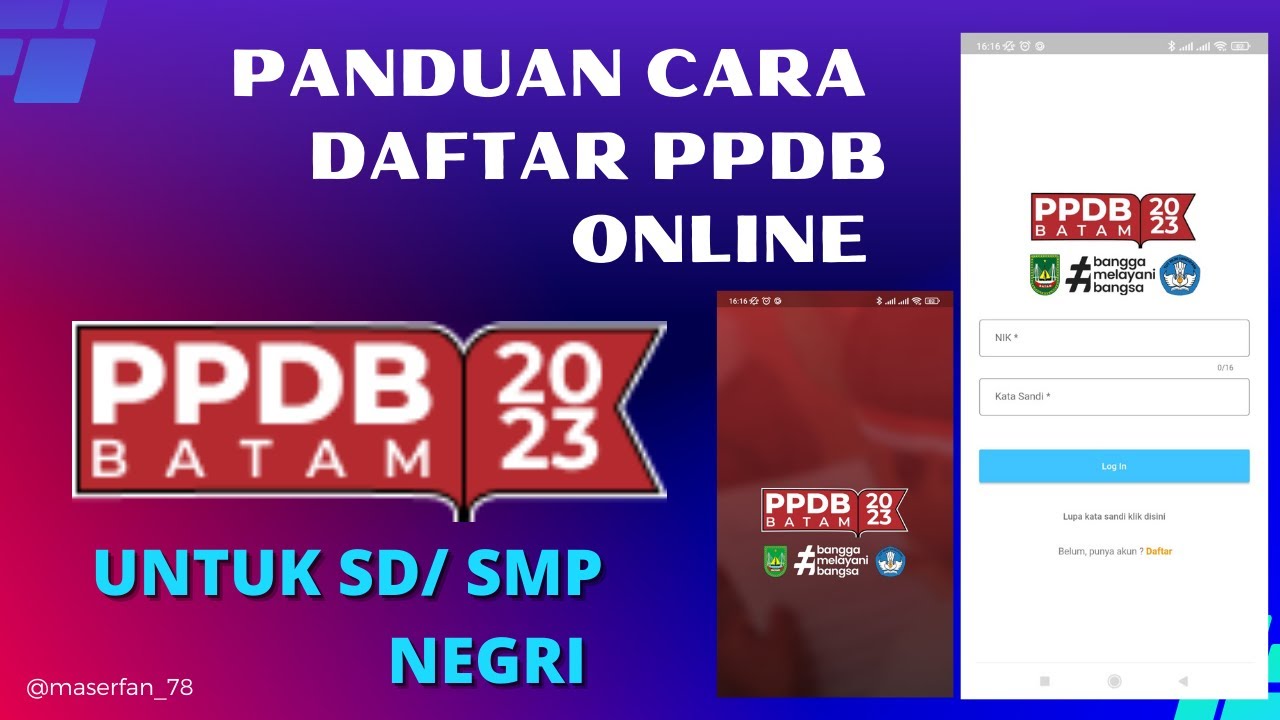 Panduan Daftar PPDB Online SDN/SMPN LEWAT ANDROID Mudah Simple - YouTube