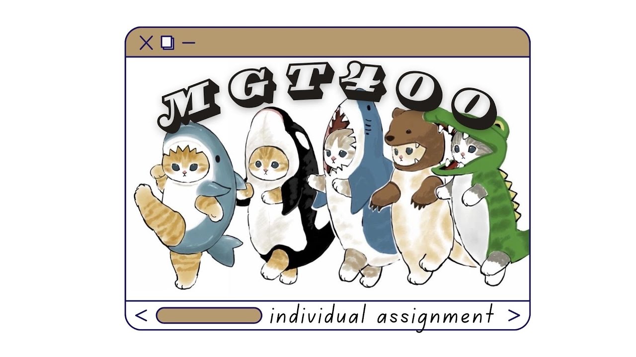 INDIVIDUAL ASSIGNMENT MGT400 - YouTube