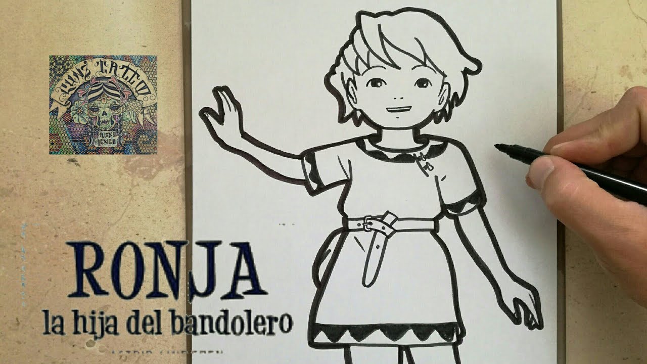 COMO DIBUJAR A RONJA - LA HIJA DEL BANDOLERO / how to draw Ronja - the ...