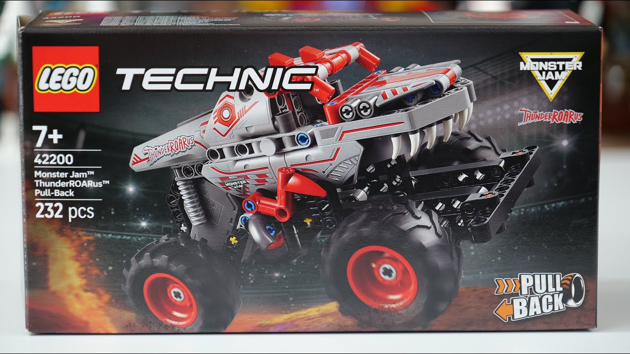 LEGO Technic 42200 Monster Jam ThunderROARus Pull Back - LEGO Speed ...