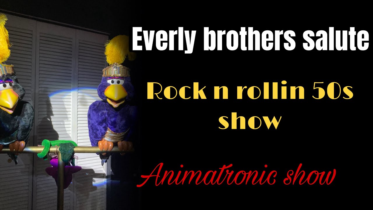 Animatronic Rock n rollin 50s show: Everly brothers salute - YouTube