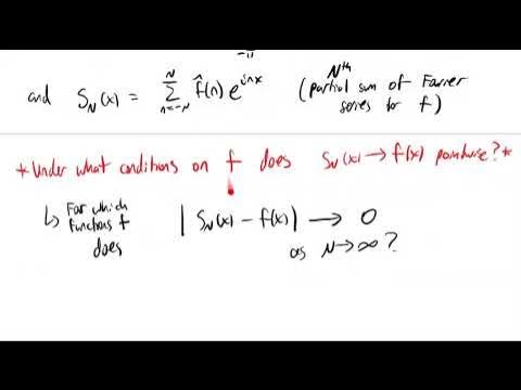 Lecture 19: Pointwise and Uniform convergence of Fourier series - YouTube