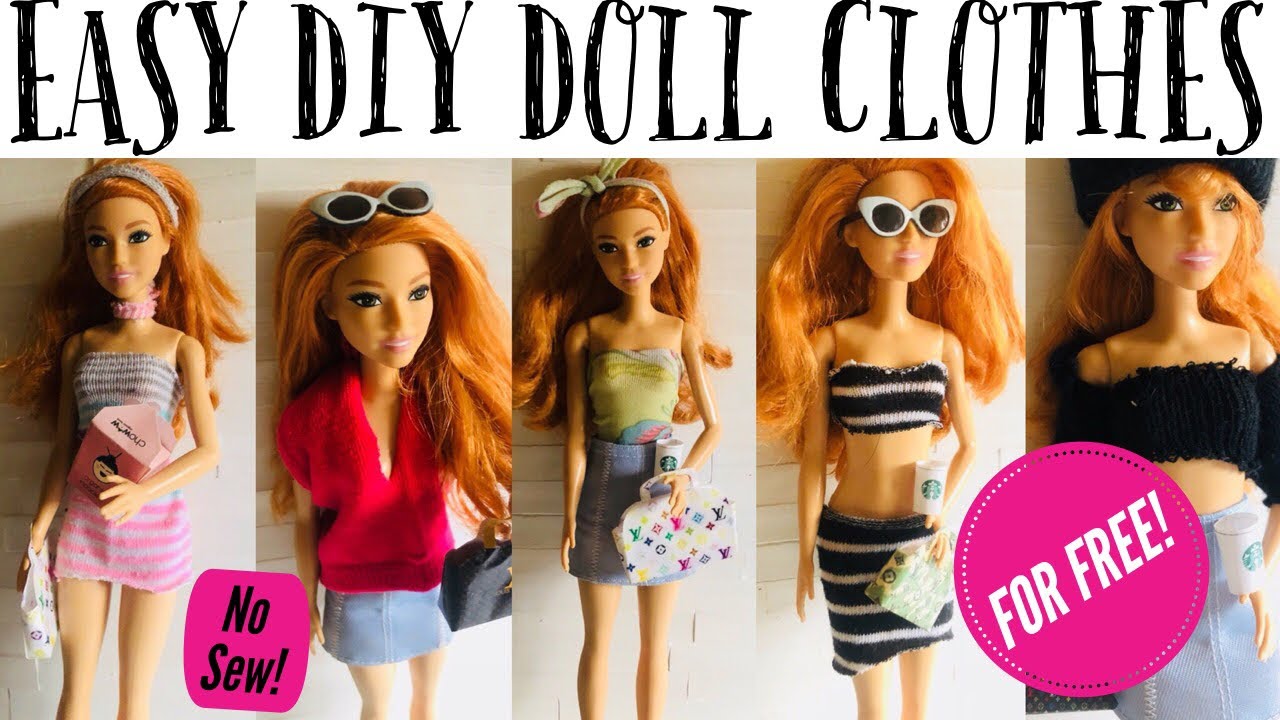 Easy Diy Doll Clothes No Sew Barbie Clothes Tutorial Tuesdays Youtube