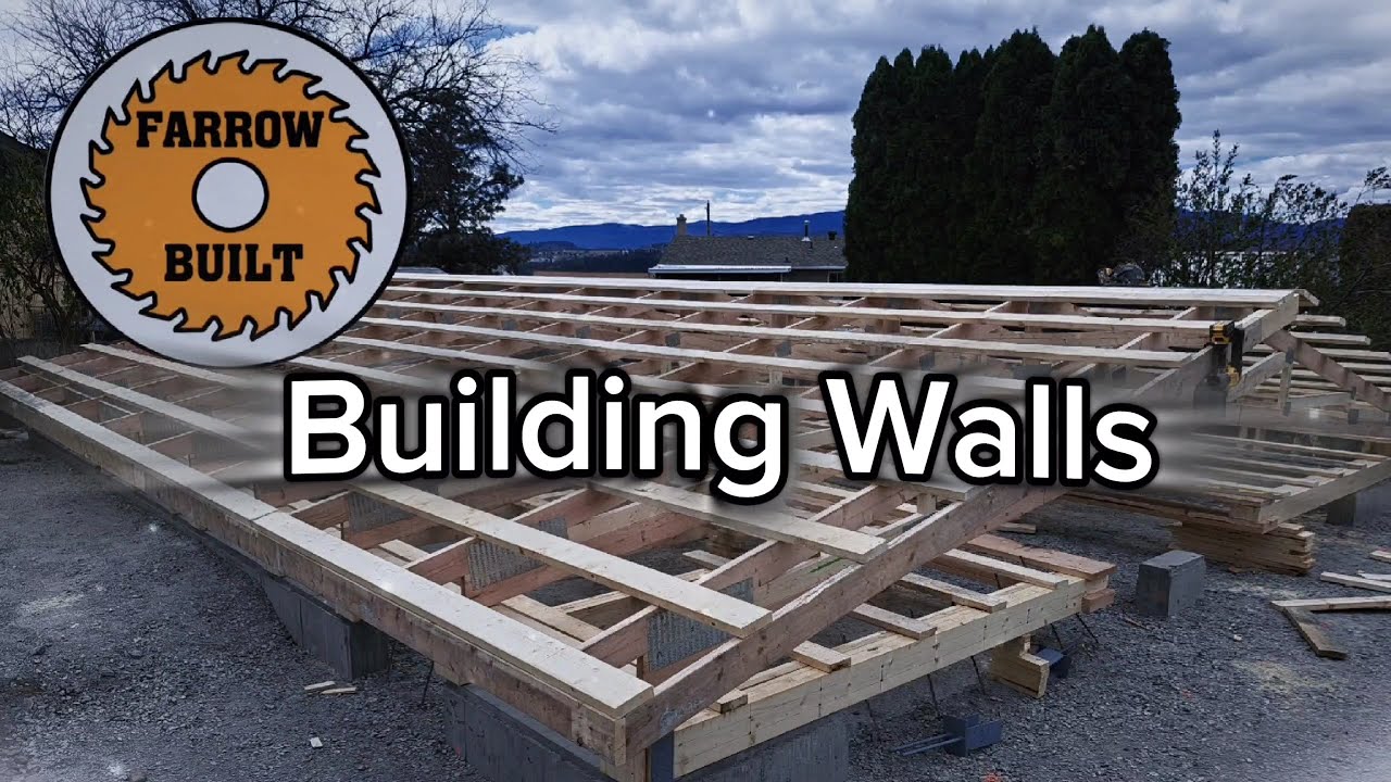 How to Build Walls for a Post Frame Building - YouTube