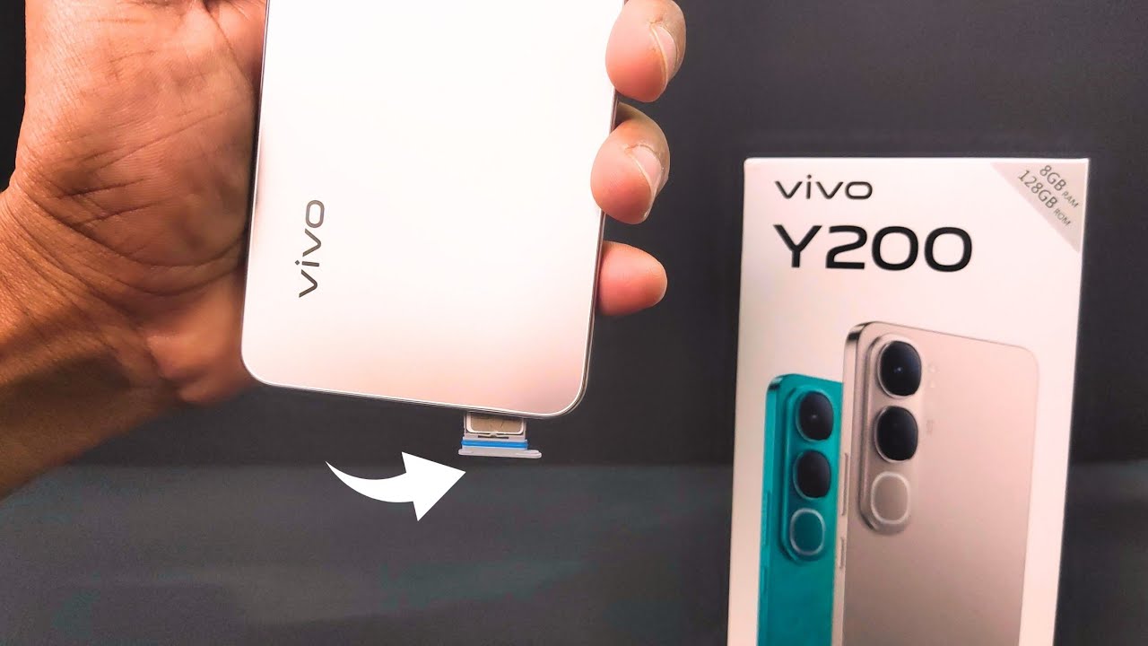 Vivo Y200 How To Inserts Sims & SD Card | Y200 Mein Sims Or SD Card ...